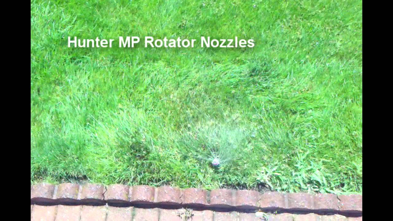 Hunter MP Rotator Vs Toro Sprinkler Nozzles - YouTube