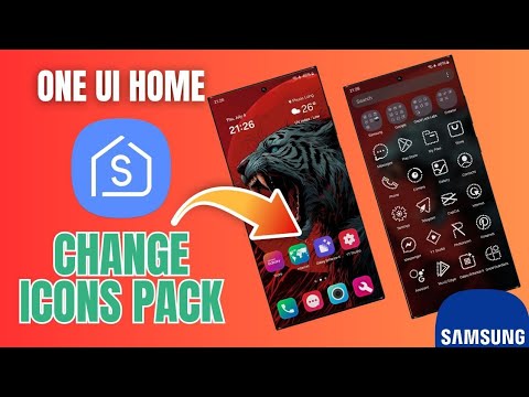How To Change icons Pack On Samsung One Ui Home Launcher | Phone In ...