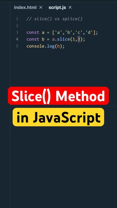 #18 JavaScript Interview Question | Mastering the Slice Method #Shorts #JavaScript - YouTube