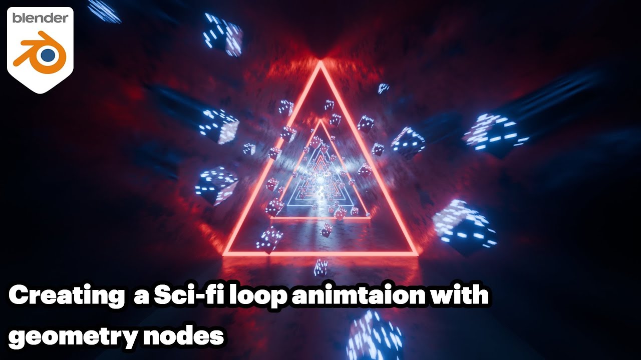 Creating A Sci Fi Loop Animation With Geometry Nodes Blender Tutorial Youtube