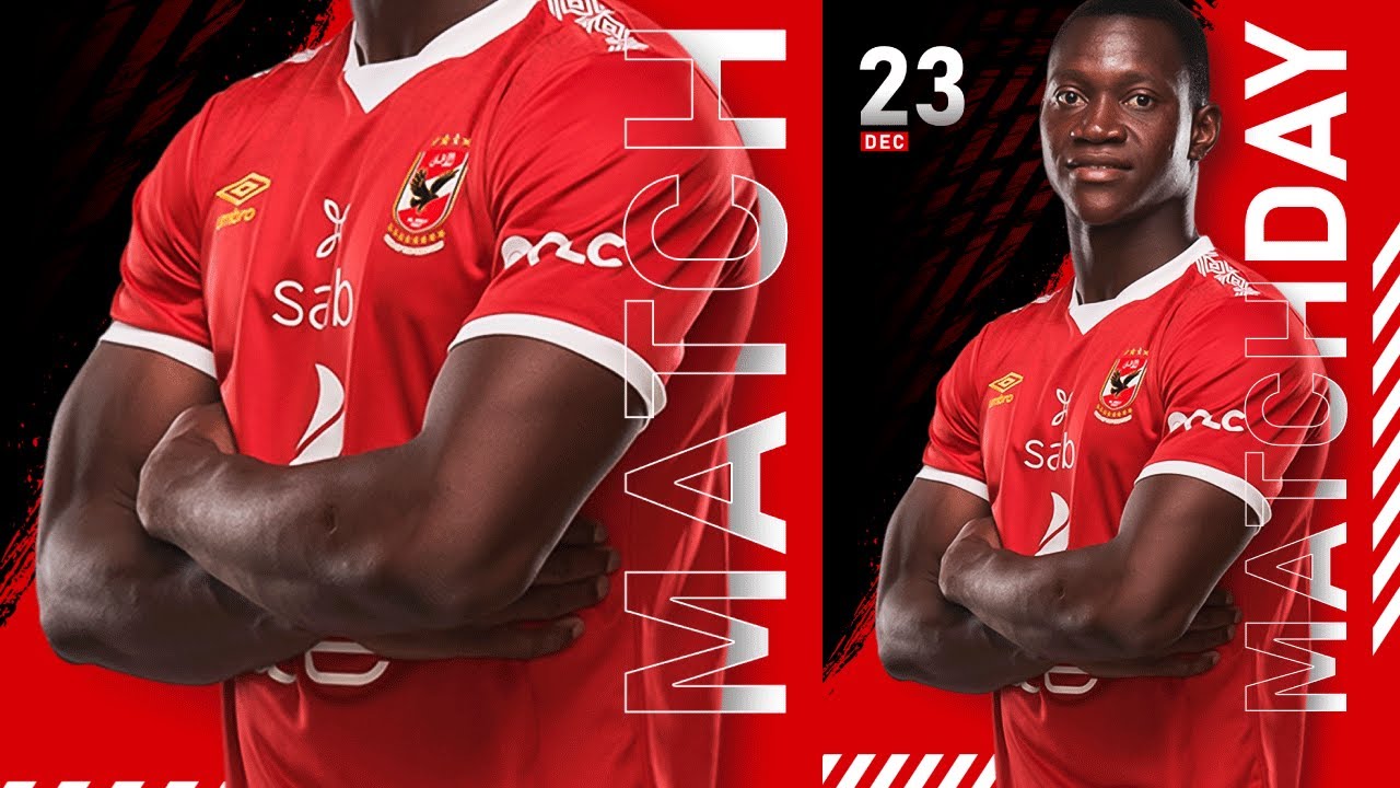 Al Ahly SC Matchday Poster Design | تصميم بوستر النادي الاهلي - YouTube