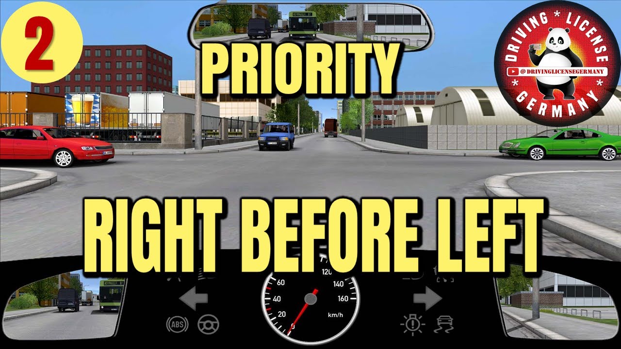 Driving License Germany, Right of way, Priority, Right Before Left ...