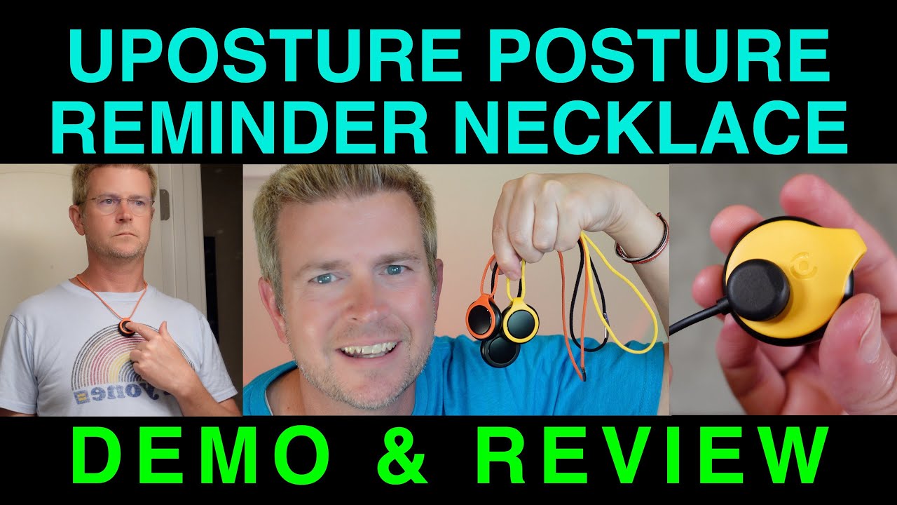 UPOSTURE Posture Reminder Correction Device Necklace Demo & Review ...