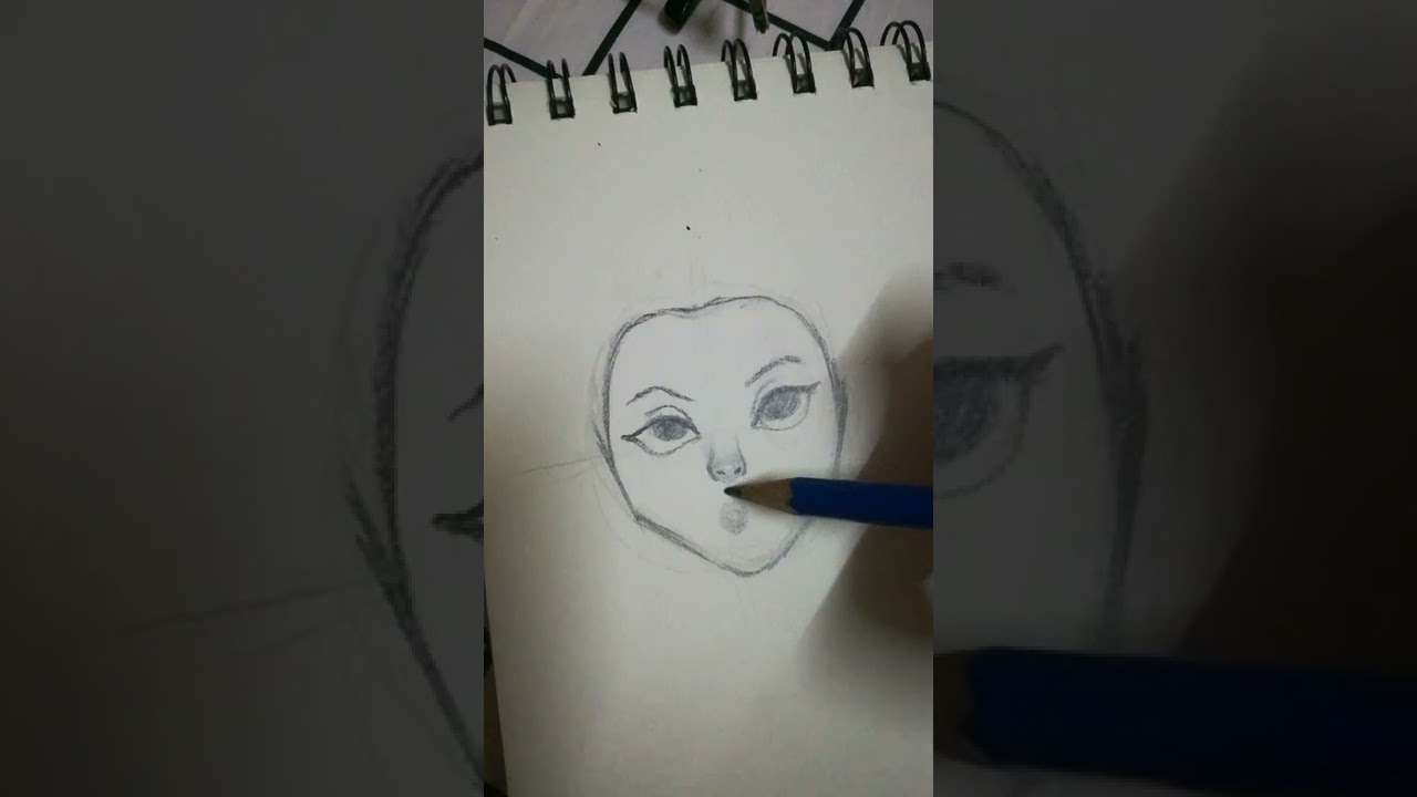 how to draw face - YouTube
