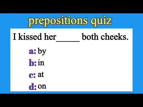 Prepositions practice in English | prepositions quiz | can you score 10 ...