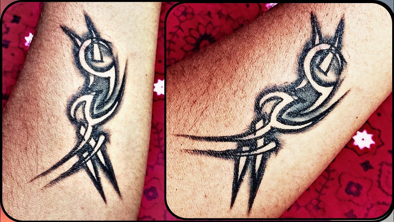 How To Make Danger Tattoo is a Black Pan is Making Video || #trending # ...