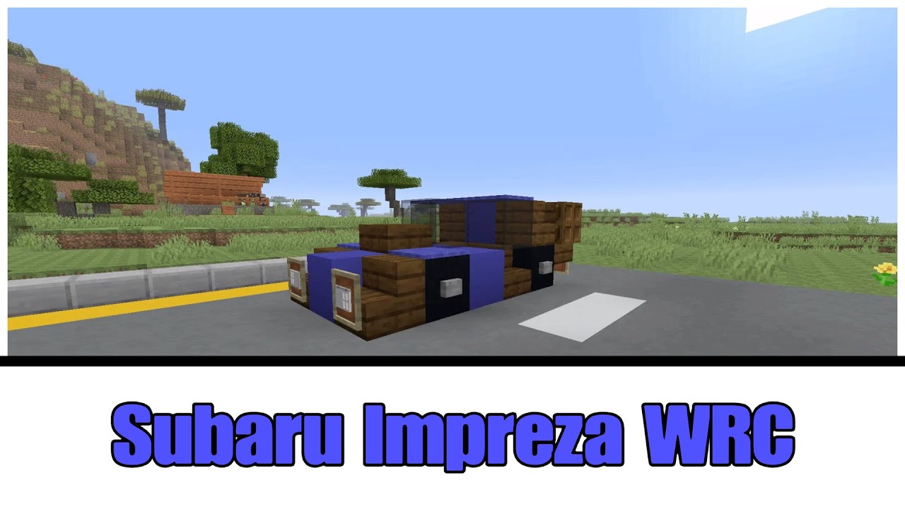 Subaru Impreza WRC - Minecraft Build Tutorial - YouTube