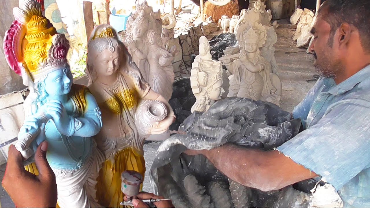 Amazing IDOLS ART Making Process use CLAY Plaster of Paris Craft Ideas ...
