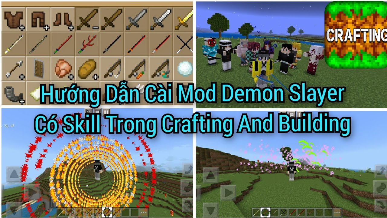 Hướng Dẫn Cách Cài Mod Demon Slayer Có Skill Trong Crafting And ...