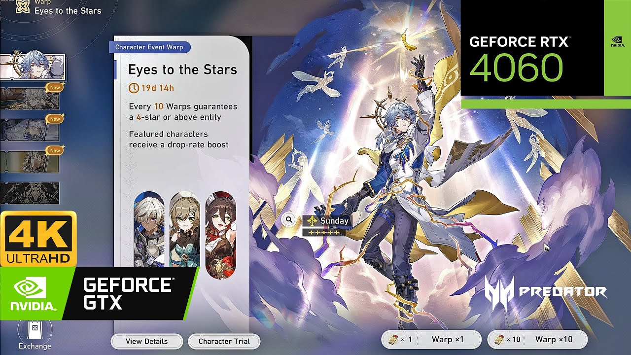 HSR Sunday Gameplay Kit Light Cone | Honkai Star Rail Very High ...