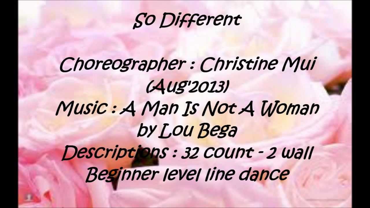 So Different line dance (27/8/13) by Christine Mui - YouTube