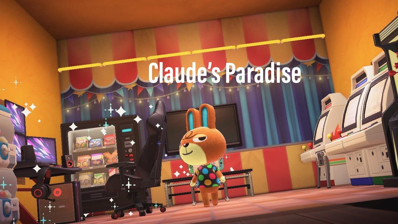 Designing Claude’s Home Arcade In ACNH Happy Home Paradise #4 - YouTube