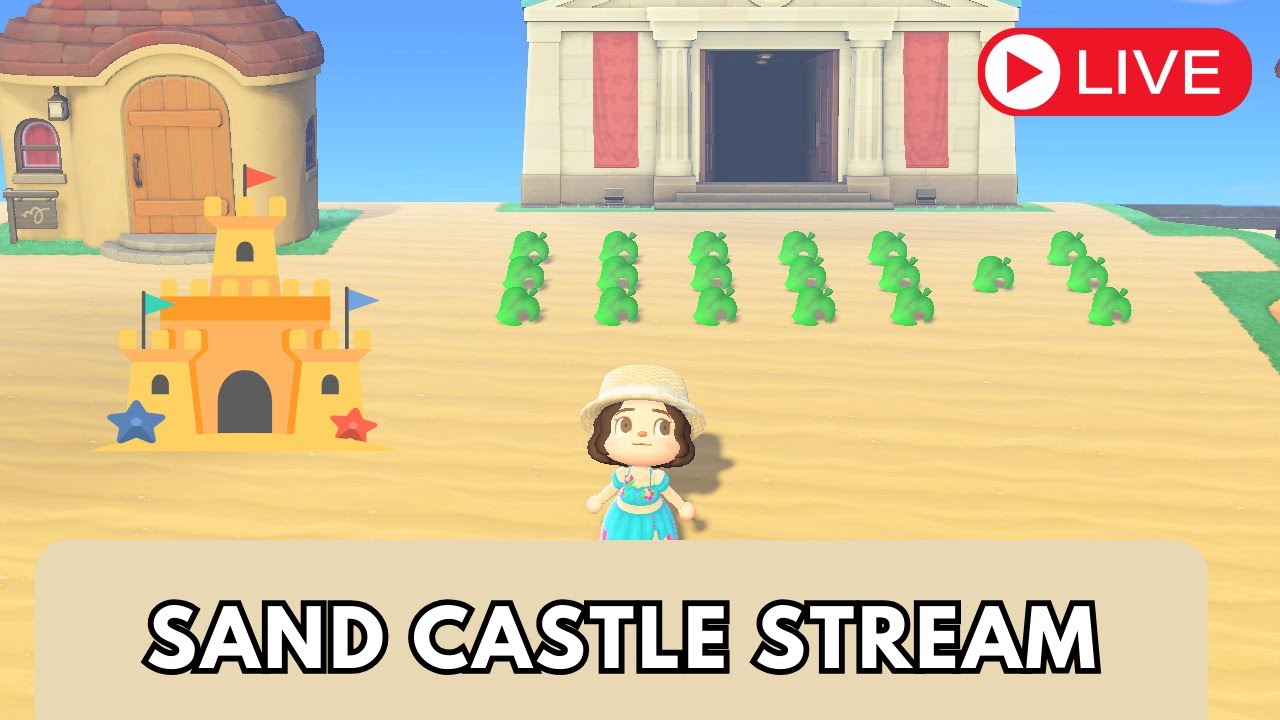 Sandcastle Stream - Animal Crossing New Horizons - YouTube
