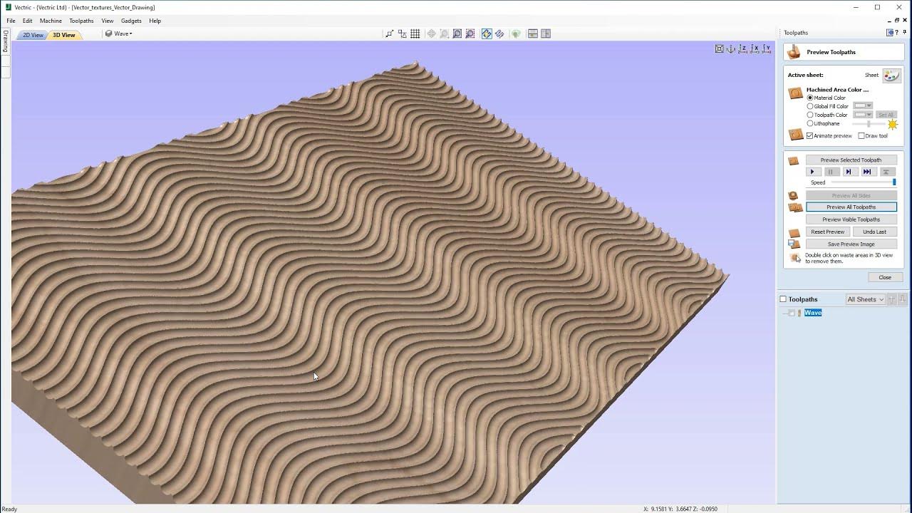 Vector Textures - 2D Toolpaths | Vectric V11 Tutorials - YouTube