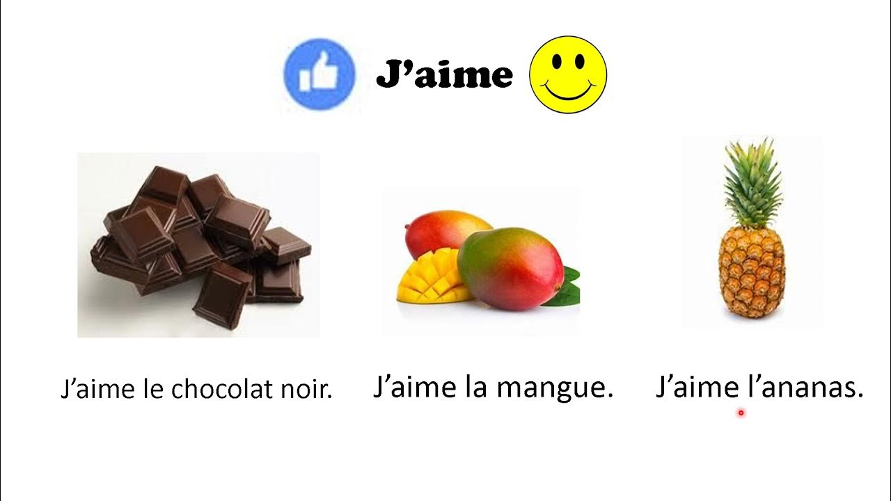 Exprimer les goûts alimentaires - YouTube