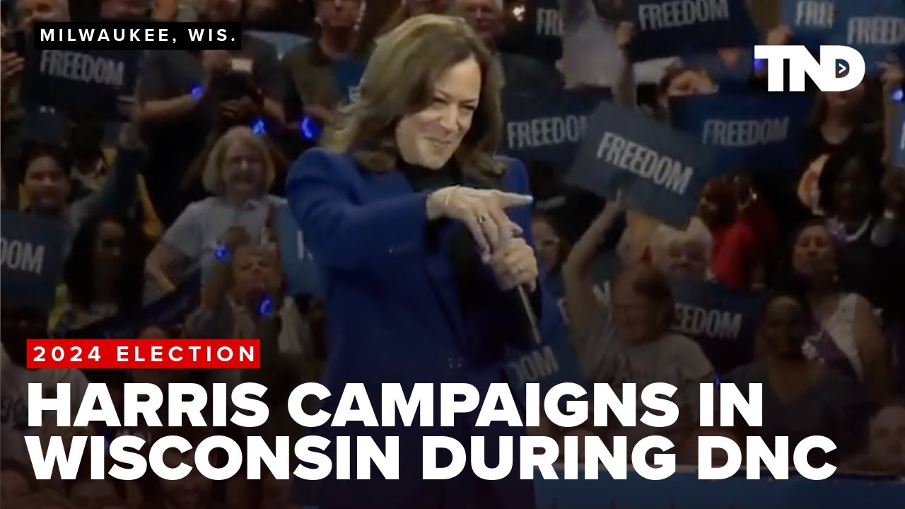 Kamala Harris speaks at Wisconsin campaign rally as DNC roll call is ...