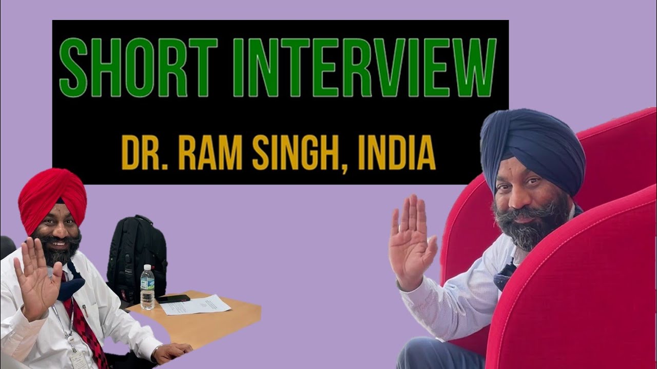 [Interview] 인도🇮🇳 방문학자: Dr. Ram Singh - YouTube