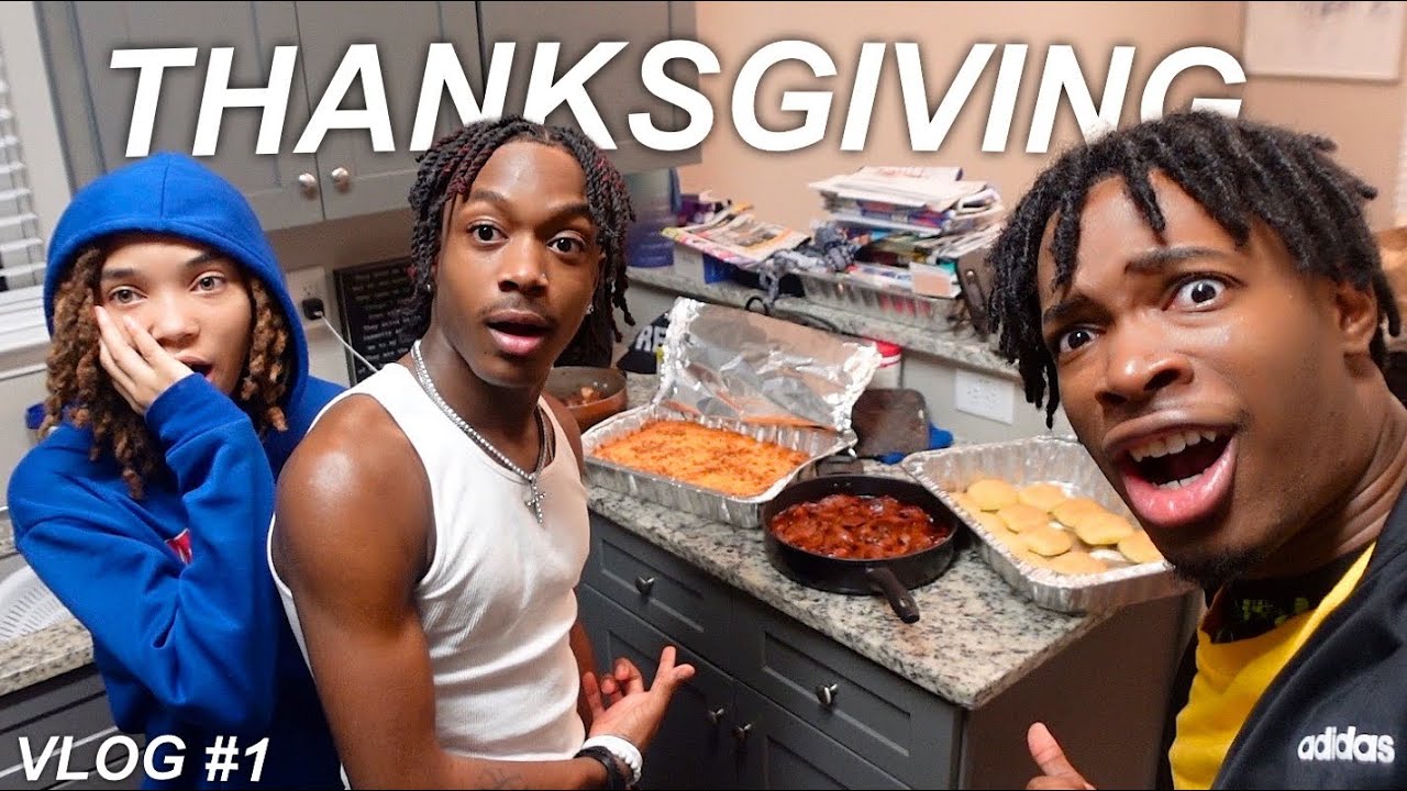 THANKSGIVING VLOG WITH SGC MAFIA!! (THE FOOD GOT BURNT BUT IT TASTE ...