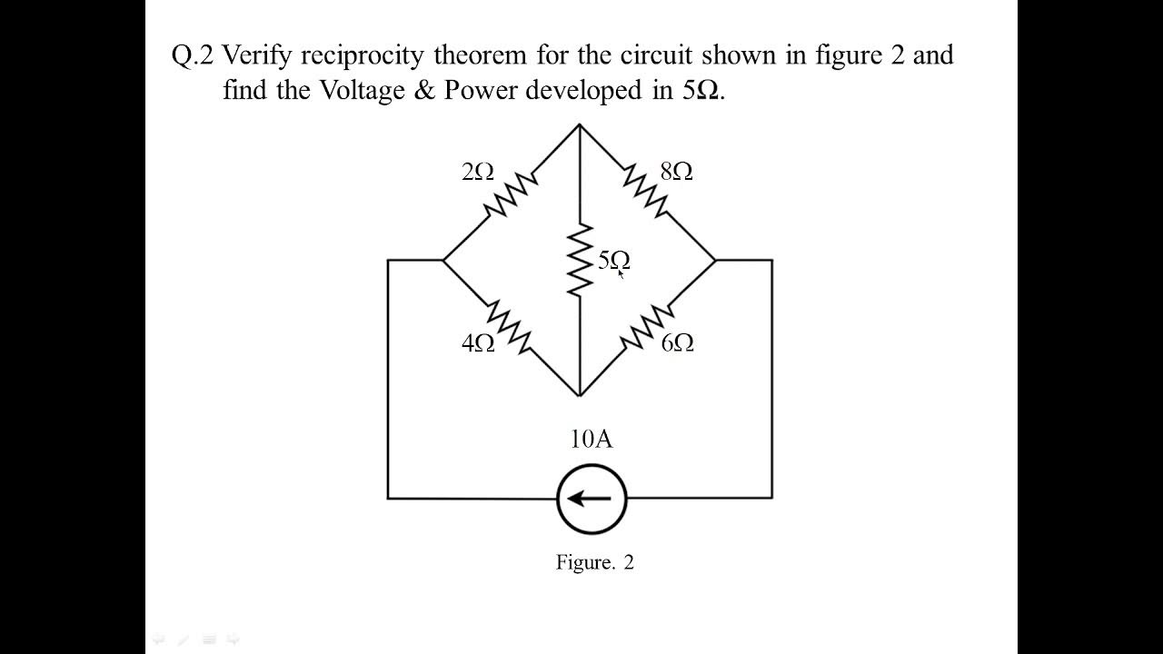 How to solve current using reciprocity theorem? calculation of reciprocity theorem. reciprocity ...