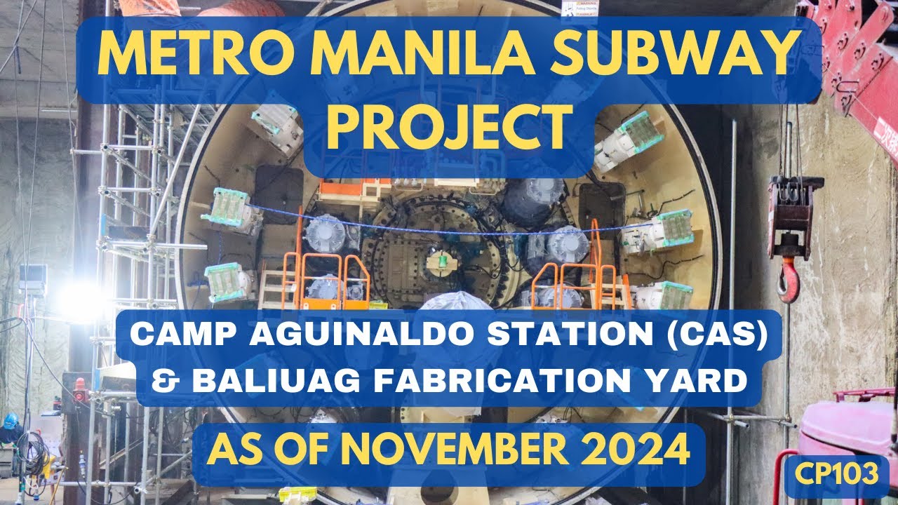 Metro Manila Subway Project MMSP-CP103 Progress Video as of November ...