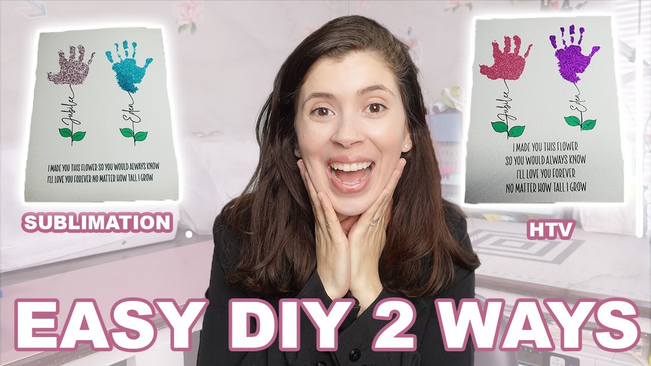 Quick and easy mother's day gift idea for crafters using HTV and ...