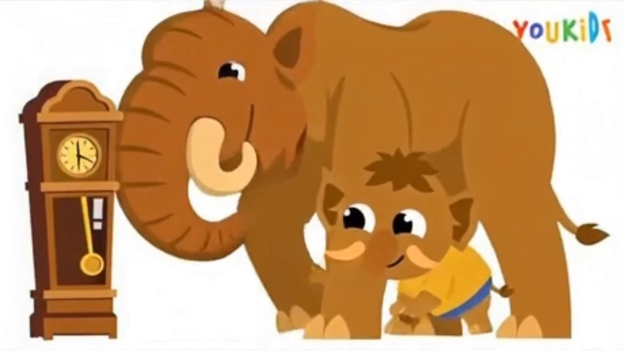 Hickory Dickory dock Super Mammoth 🦣 song 25 | Honey Nursery Rhymes ...