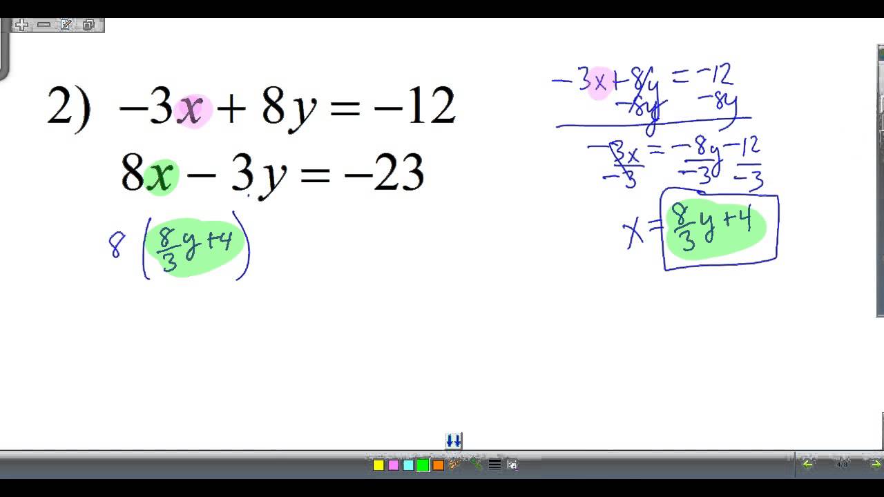 Unit 8 - Substitution Part 2 - YouTube