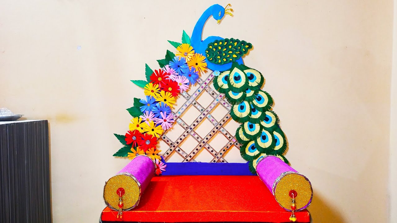 Happy Ganesh chaturthi | Ganpati Decoration Ideas | Makhar Making At ...