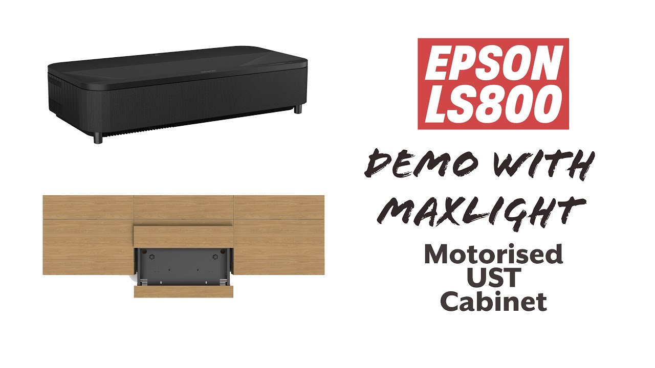 Motorised automatic UST cabinet for EPSON LS800 Projector +Vividstorm ...
