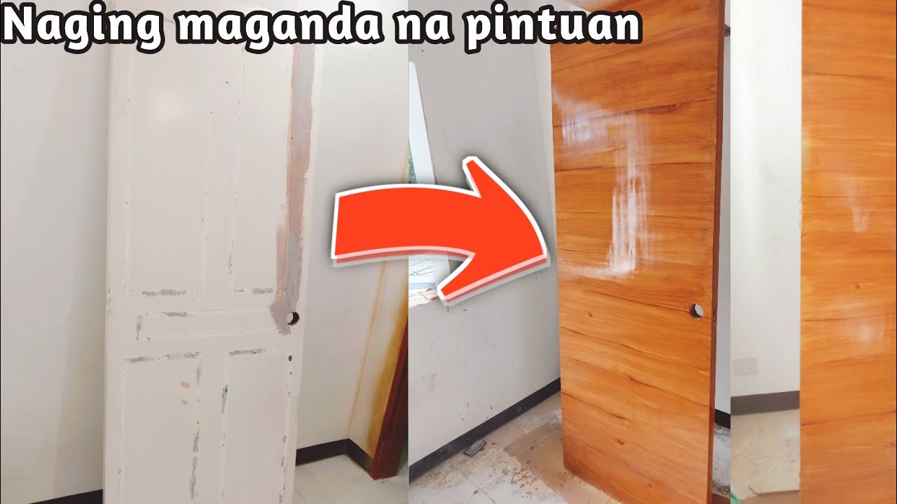 Pangit na pintuan gawing maganda sa simpleng haspe design. panoorin nyo ...