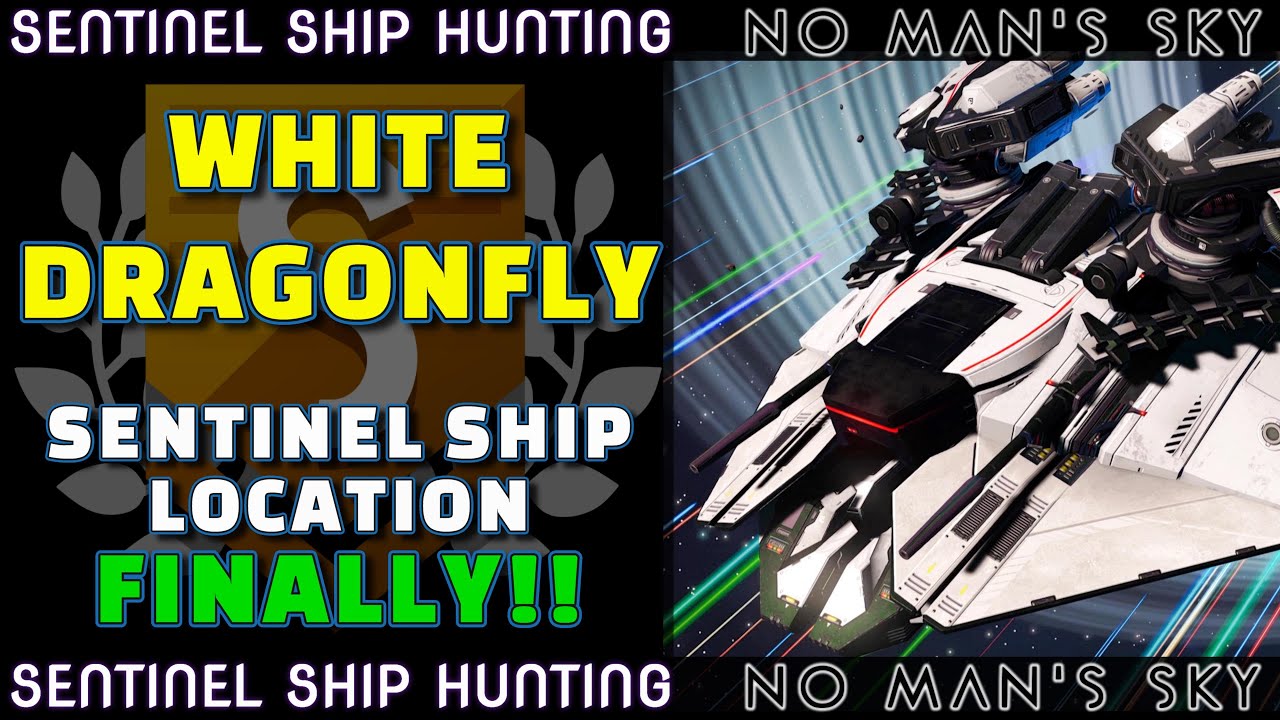 No Man's Sky Echoes: BEST S-Class White Dragonfly Sentinel Ship ...