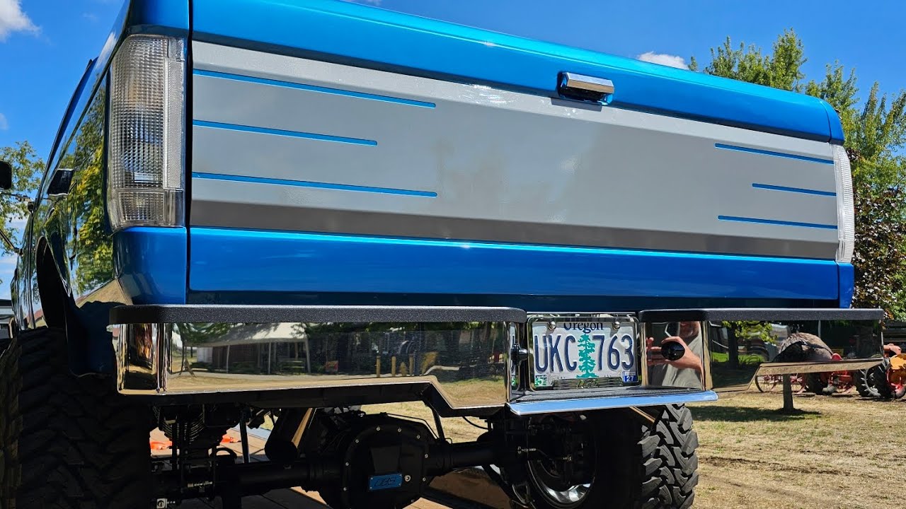 OBS Solutions Rear Bumper for OBS Ford Trucks and Broncos! - YouTube