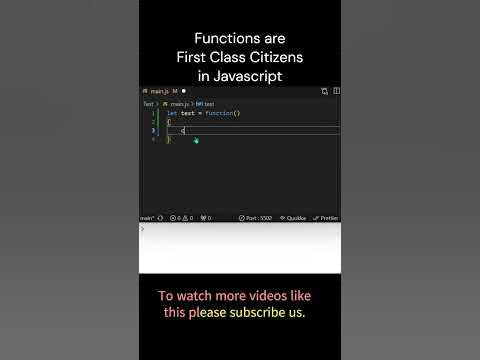 Interview Challenge # 92 || Why functions are first class citizens in JS #javascript #shorts ...