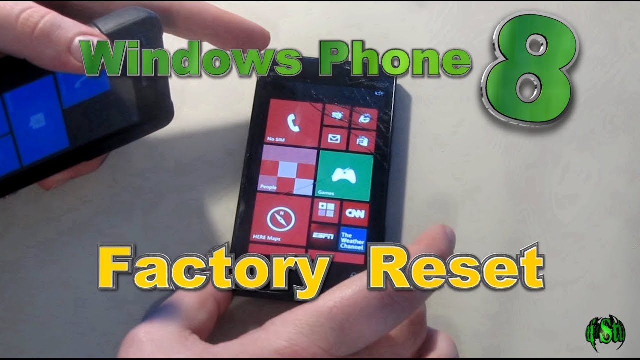 Windows Phone 8 - Factory Reset - YouTube