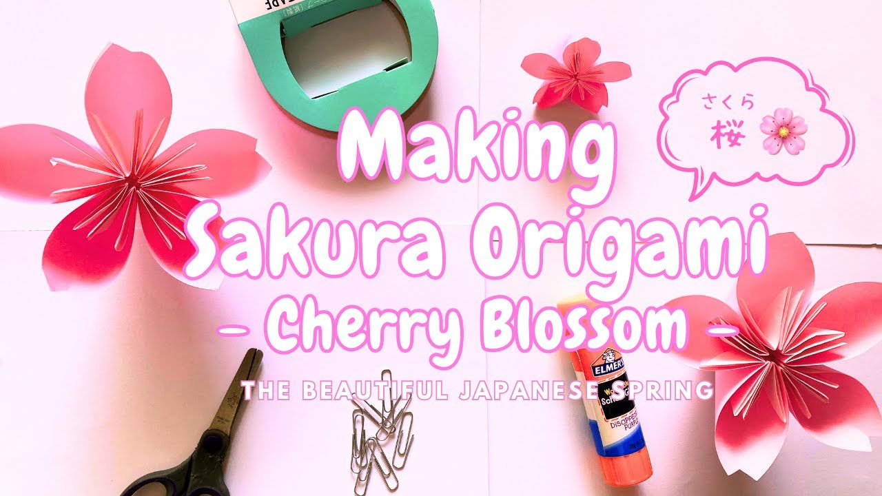 At-Home Activity: Create Sakura (Cherry Blossom) Origami! - YouTube