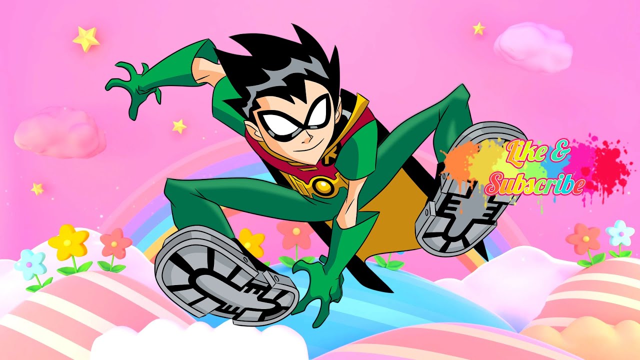 How to Draw Teen Titans Robin Grown Up drawing and coloring video ...