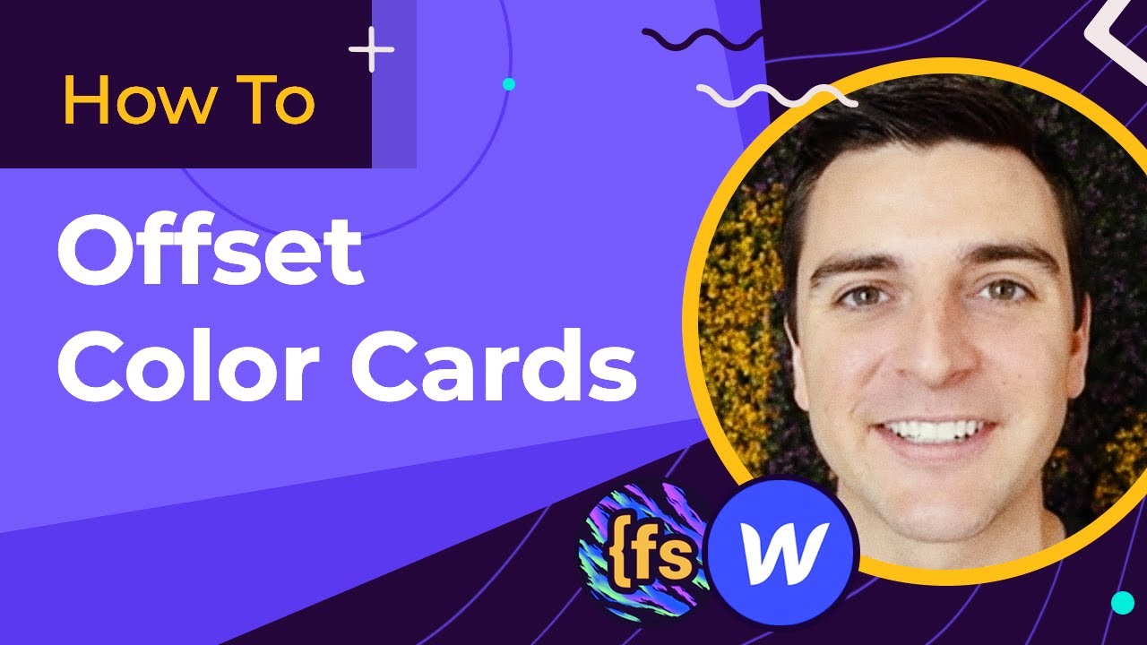 (2020) Offset Color Cards | How To - CMS Library for Webflow - YouTube