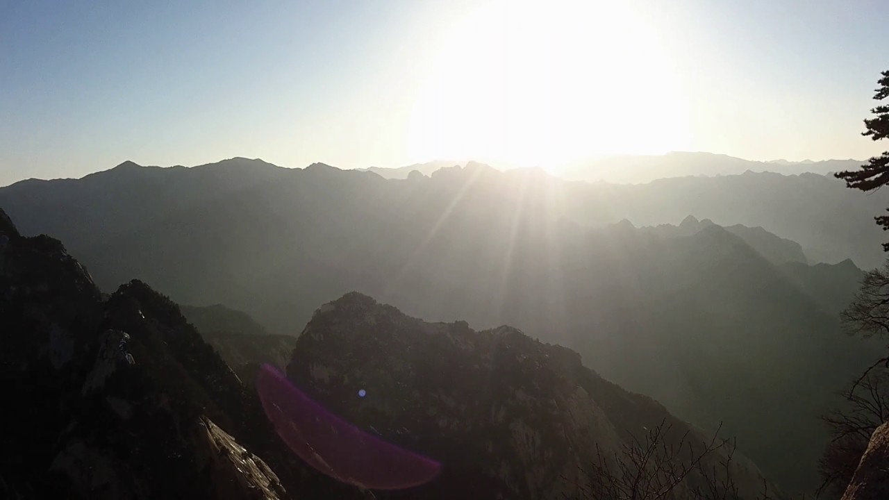 Walking the death trail Mt Haushan, China - YouTube