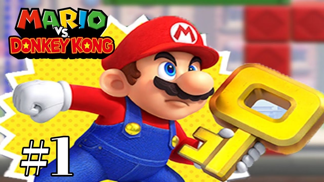 Mario Vs Donkey Kong Walkthrough - Part 1 DK Strikes! - YouTube