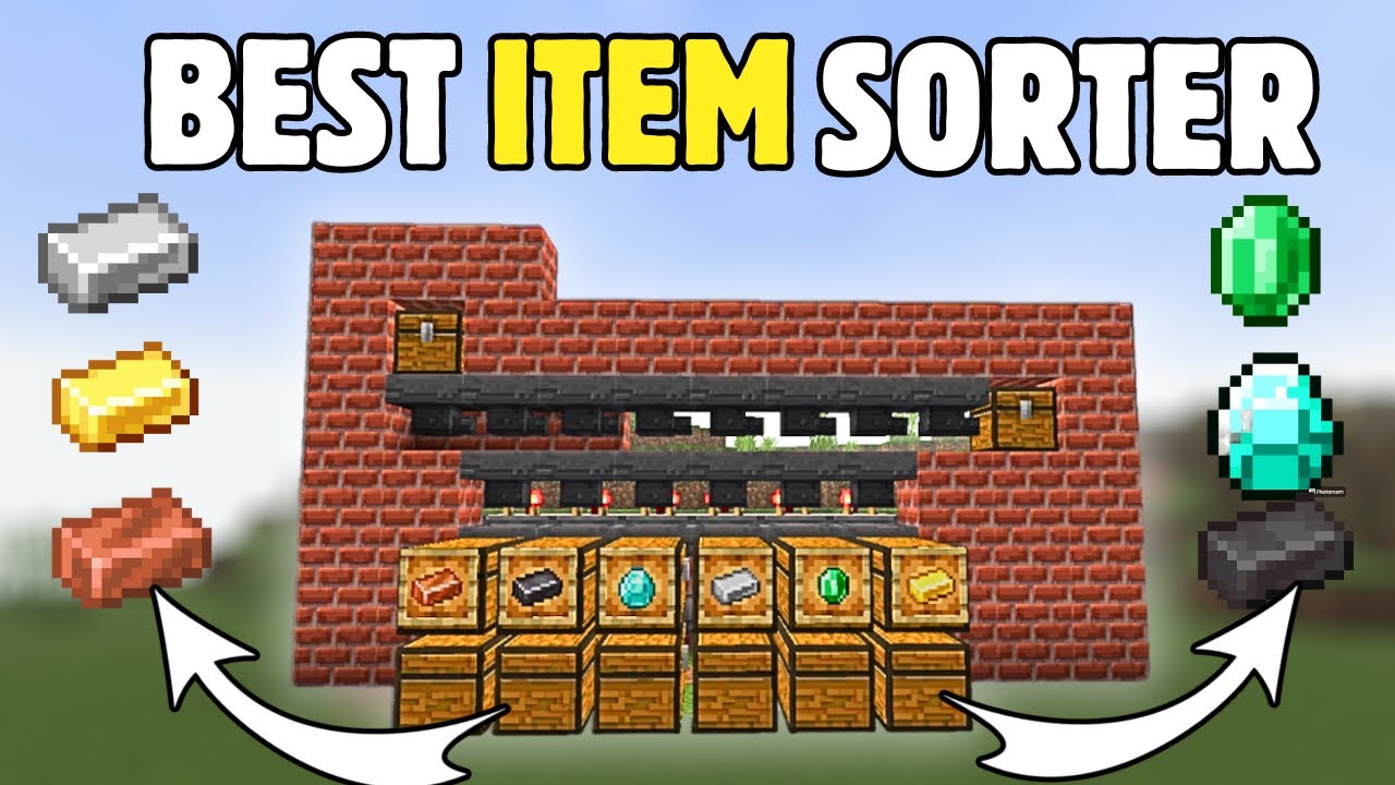 Ultimate Item Sorter System || In Minecraft PE || 1.21 - YouTube