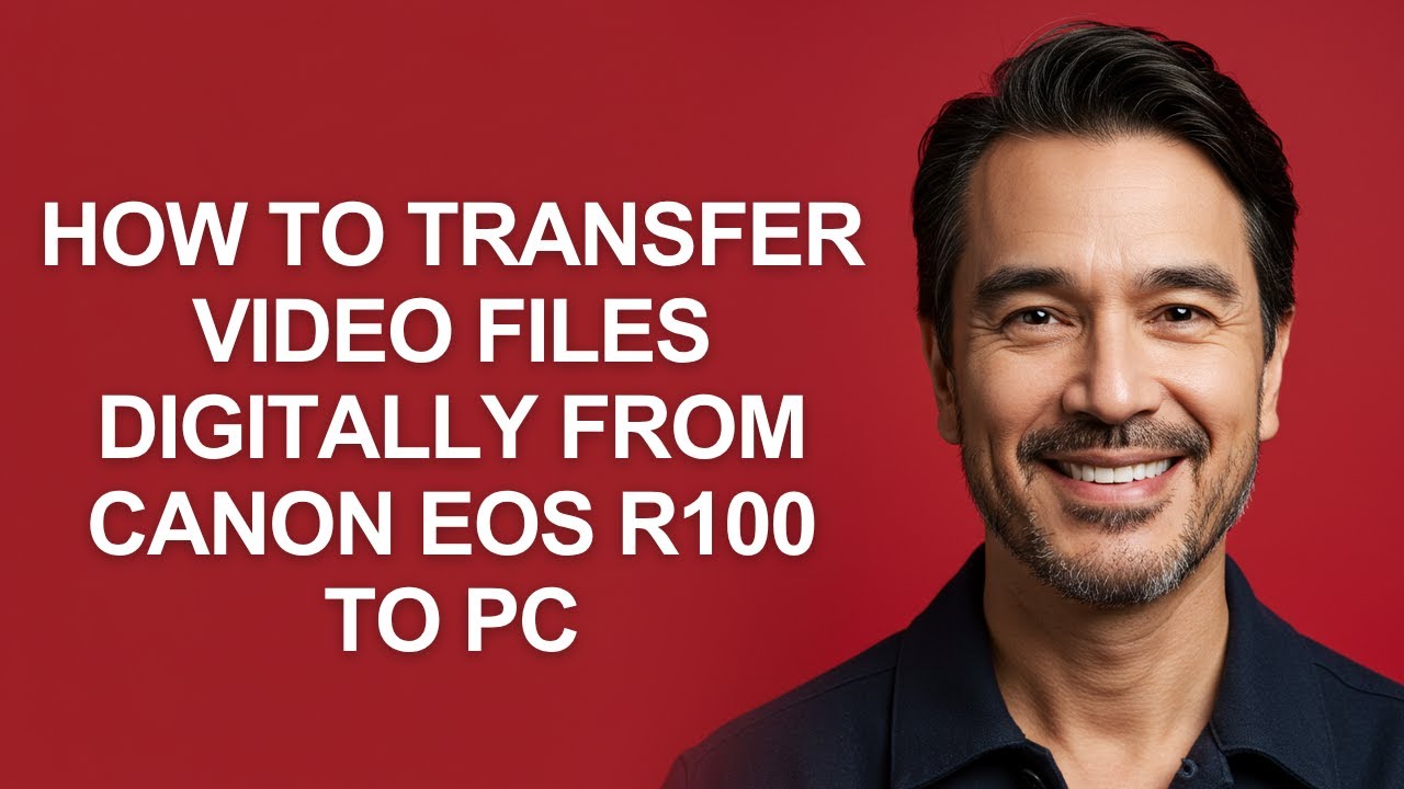 How to Transfer Video Files Digitally From Canon Eos R100 to Pc ...