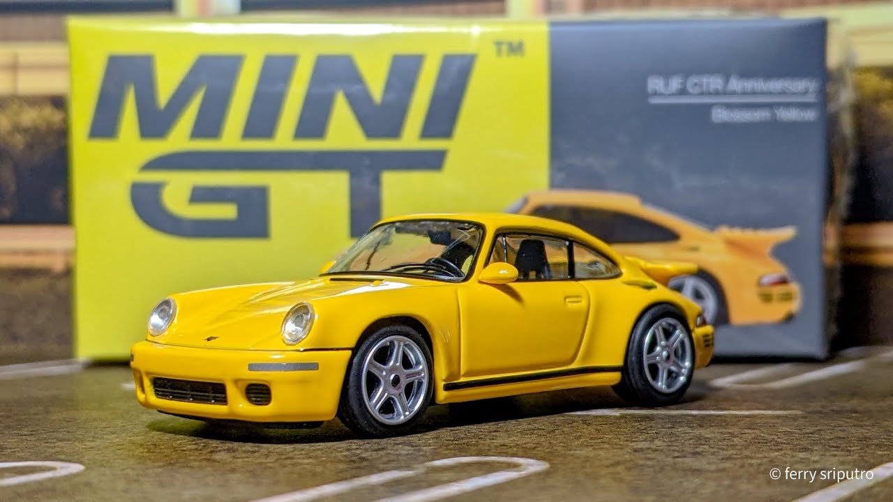 MINI GT No. 358 RUF CTR Anniversary Yellow Blossom - YouTube
