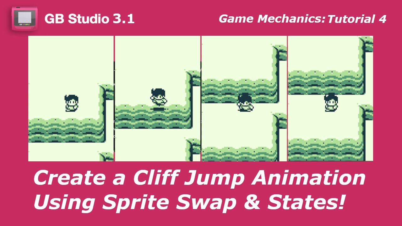 Create Cliff Drops Using Sprite Sheet Swapping & Animation States in GB ...