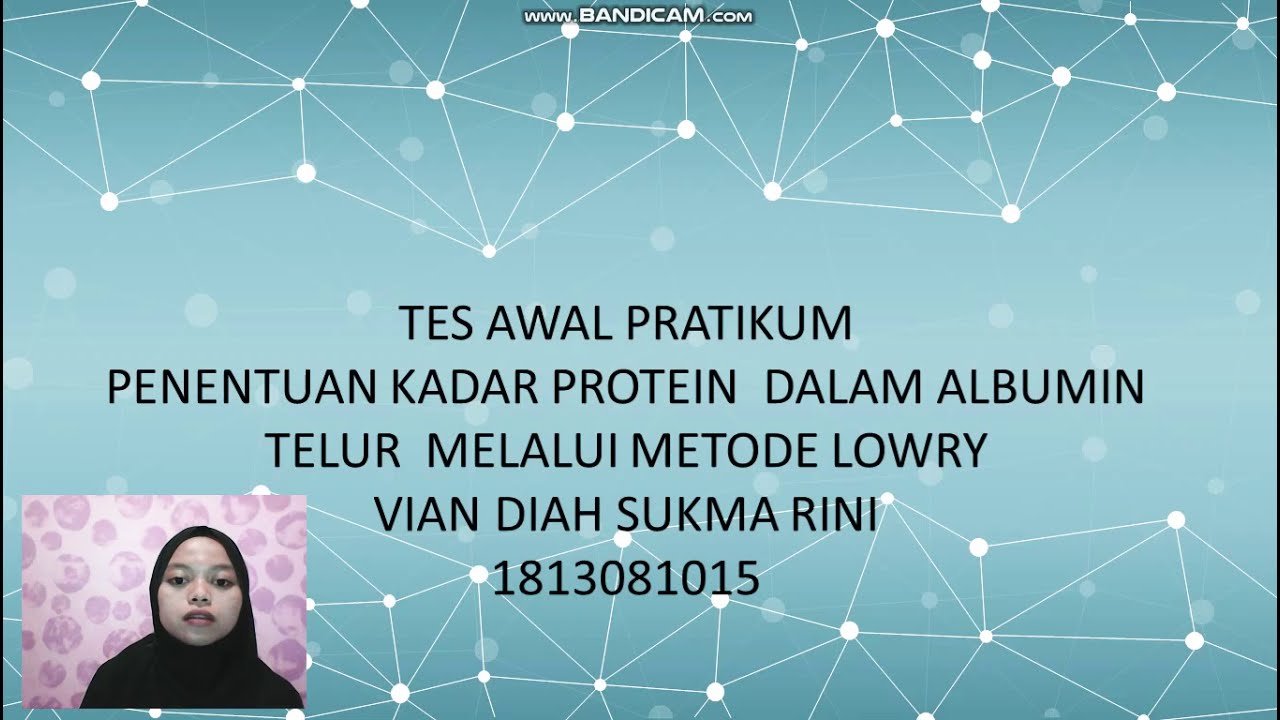 Tes Awal Penentuan Kadar Protein dalam Albumin Telur menggunakan Metode ...