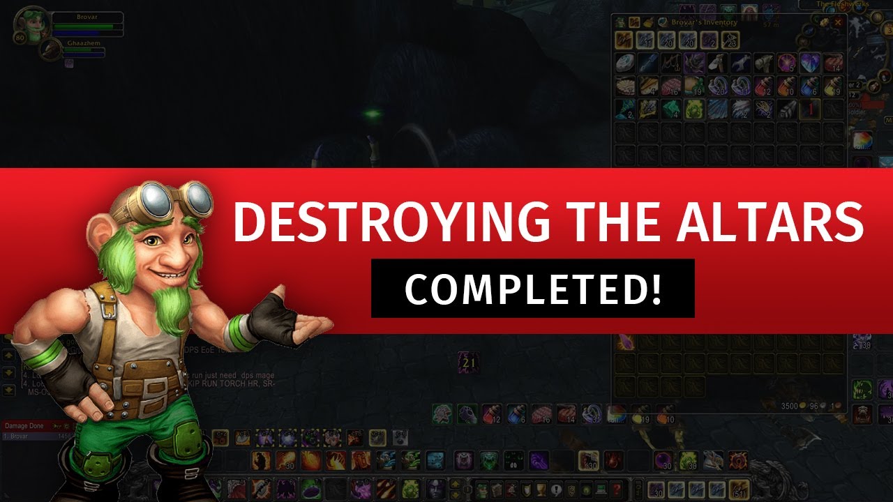 Destroying the Altars WotLK Classic Warlock Gnome Wrath of the Lich ...