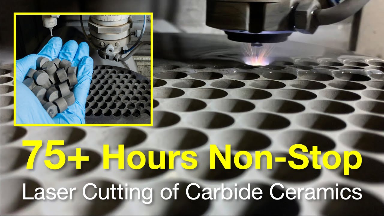 NON-STOP 75+ hours Cutting of thick Carbide Ceramics with Waterjet ...