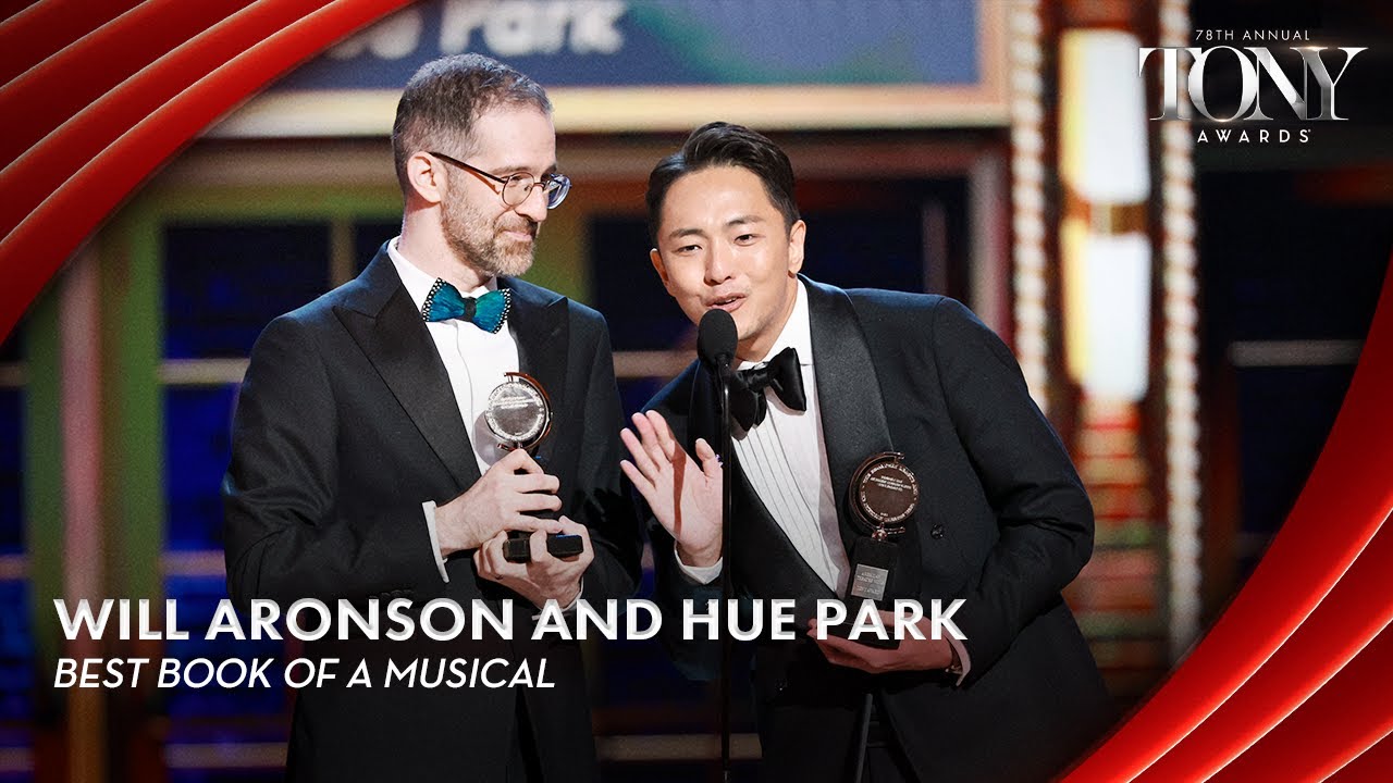 Will Aronson and Hue Park | 2025 Tony Awards Acceptance Speech - YouTube