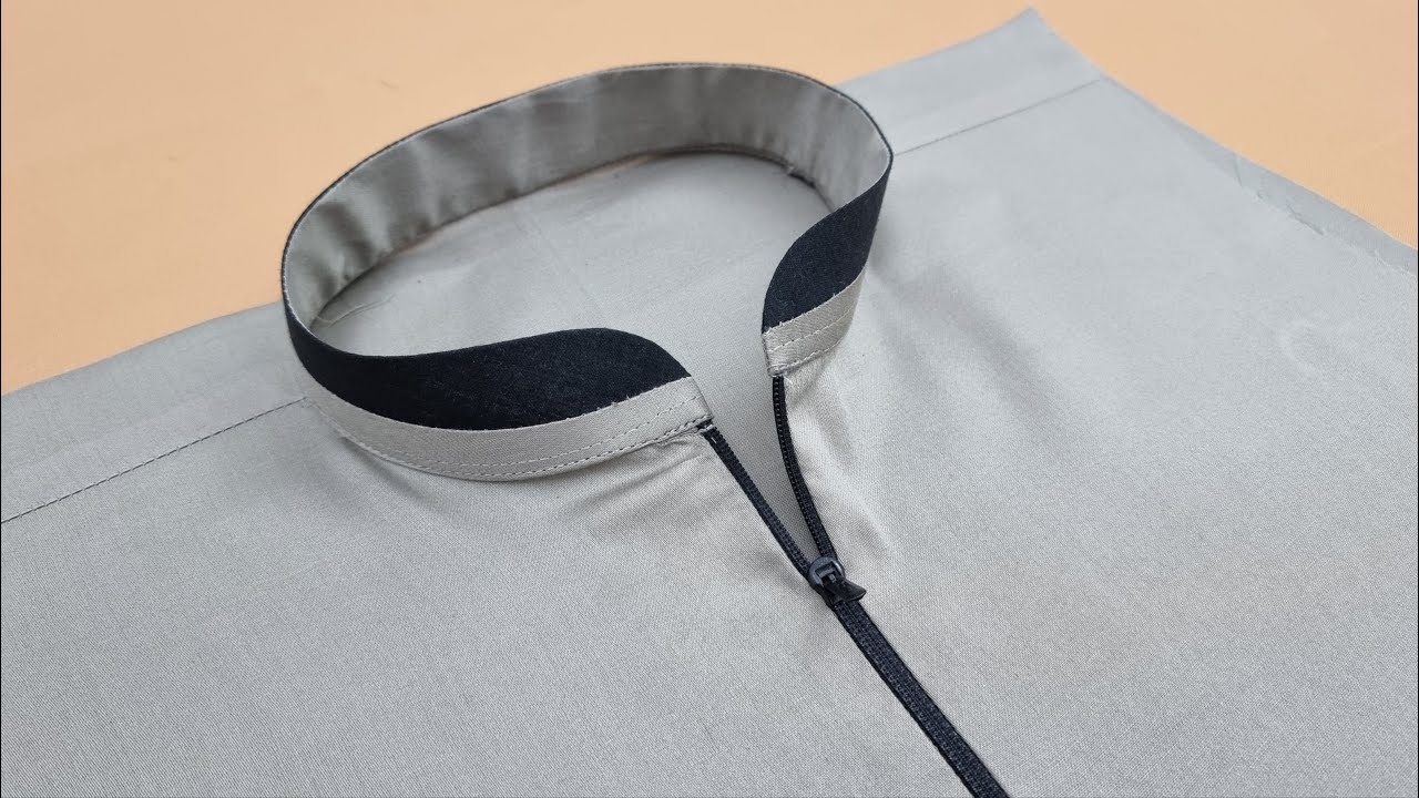Unique and Simple Round Collar with Zip Kurti Neck Design Cutting and ...