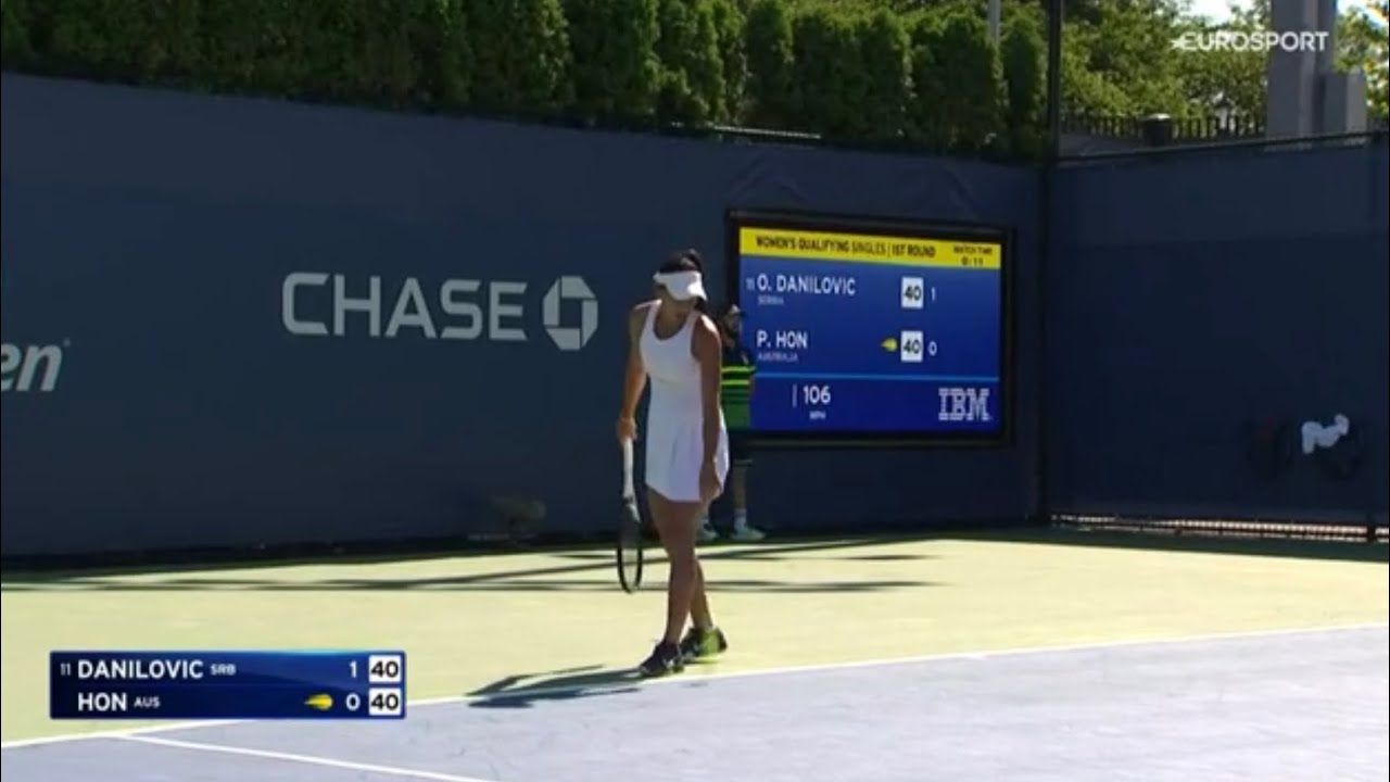 US OPEN Tennis Priscilla Hon 🇦🇺 Vs Olga Danilovic WTA Qualifying - YouTube