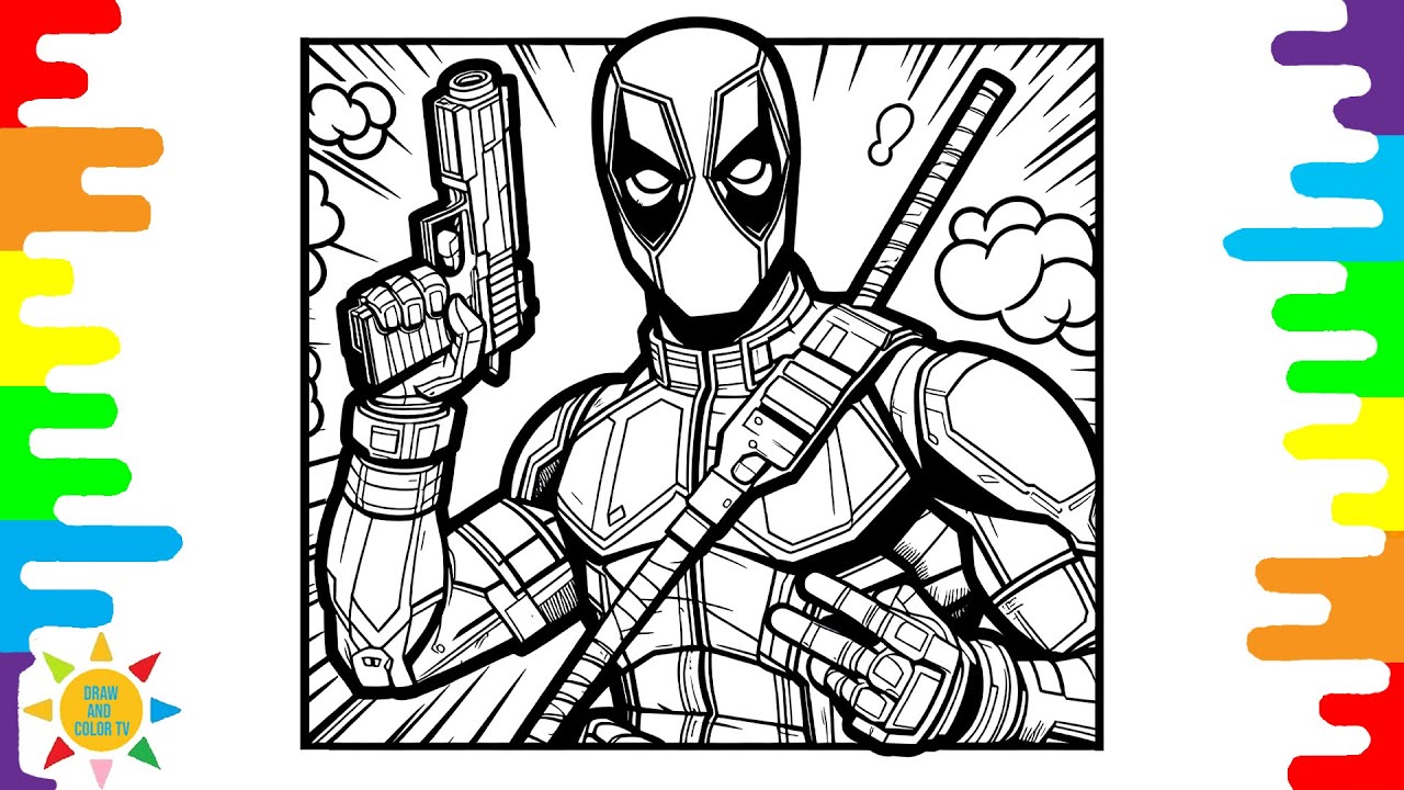 Mega Deadpool Coloring Pages | Mo Falk & OVSKY - Home [NCS Release ...